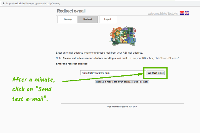E-mail backup and redirection – IRB Helpdesk